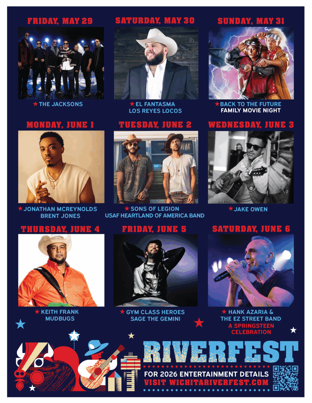 Riverfest 2026 Concert Lineup Annouced! - News - Wichita Riverfest